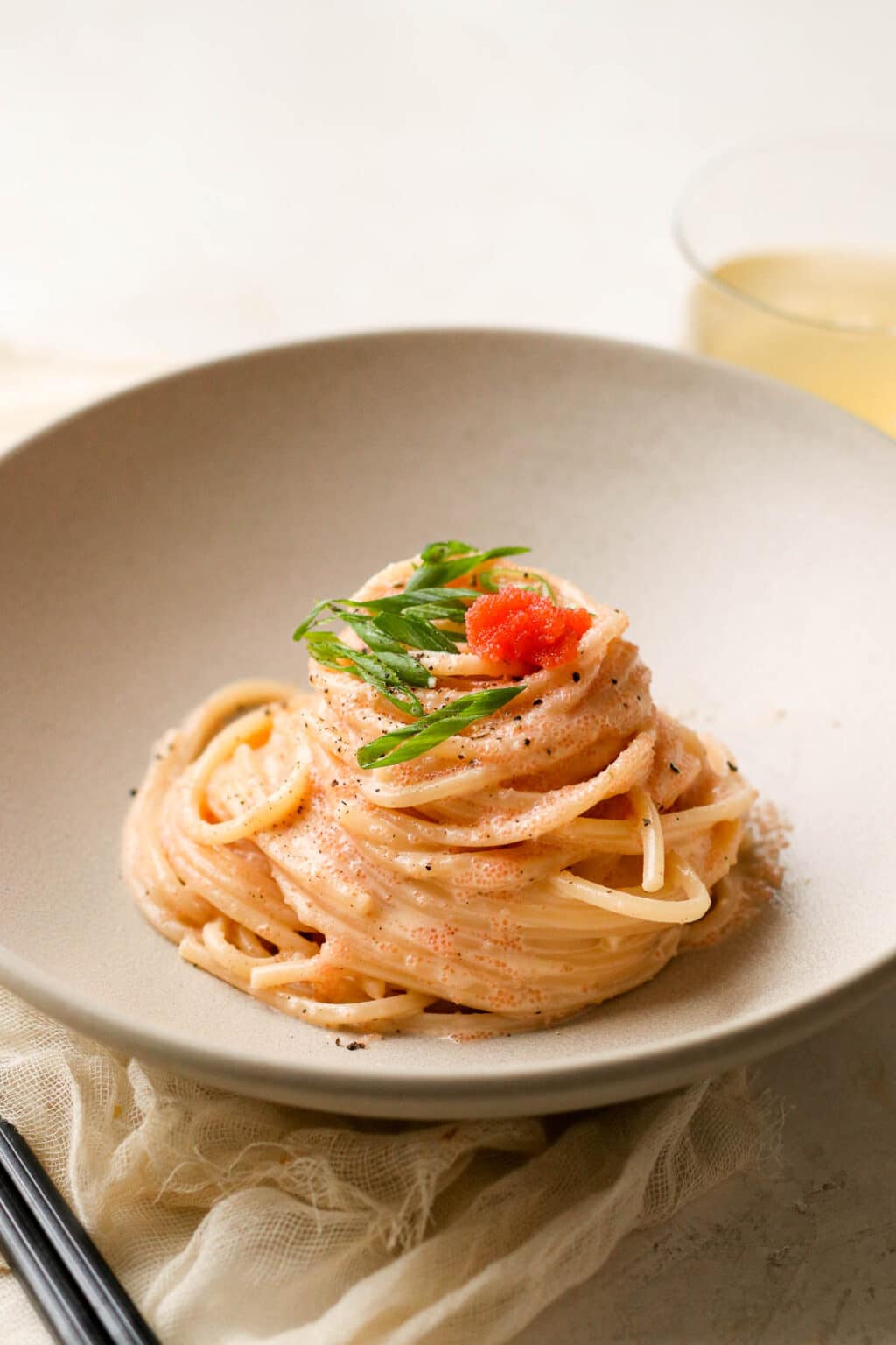 Mentaiko Pasta (Pasta with Cod Roe) - Legally Healthy Blonde