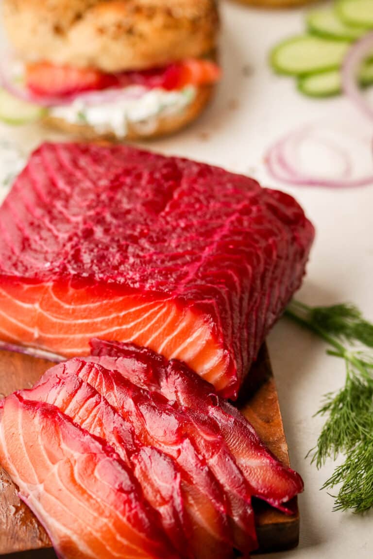 Beetroot Cured Salmon (Beet Gravlax) - Legally Healthy Blonde