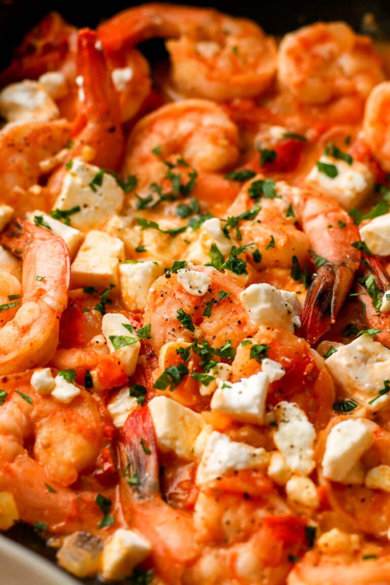 Greek Shrimp Saganaki (Easy & Healthy) - Legally Healthy Blonde
