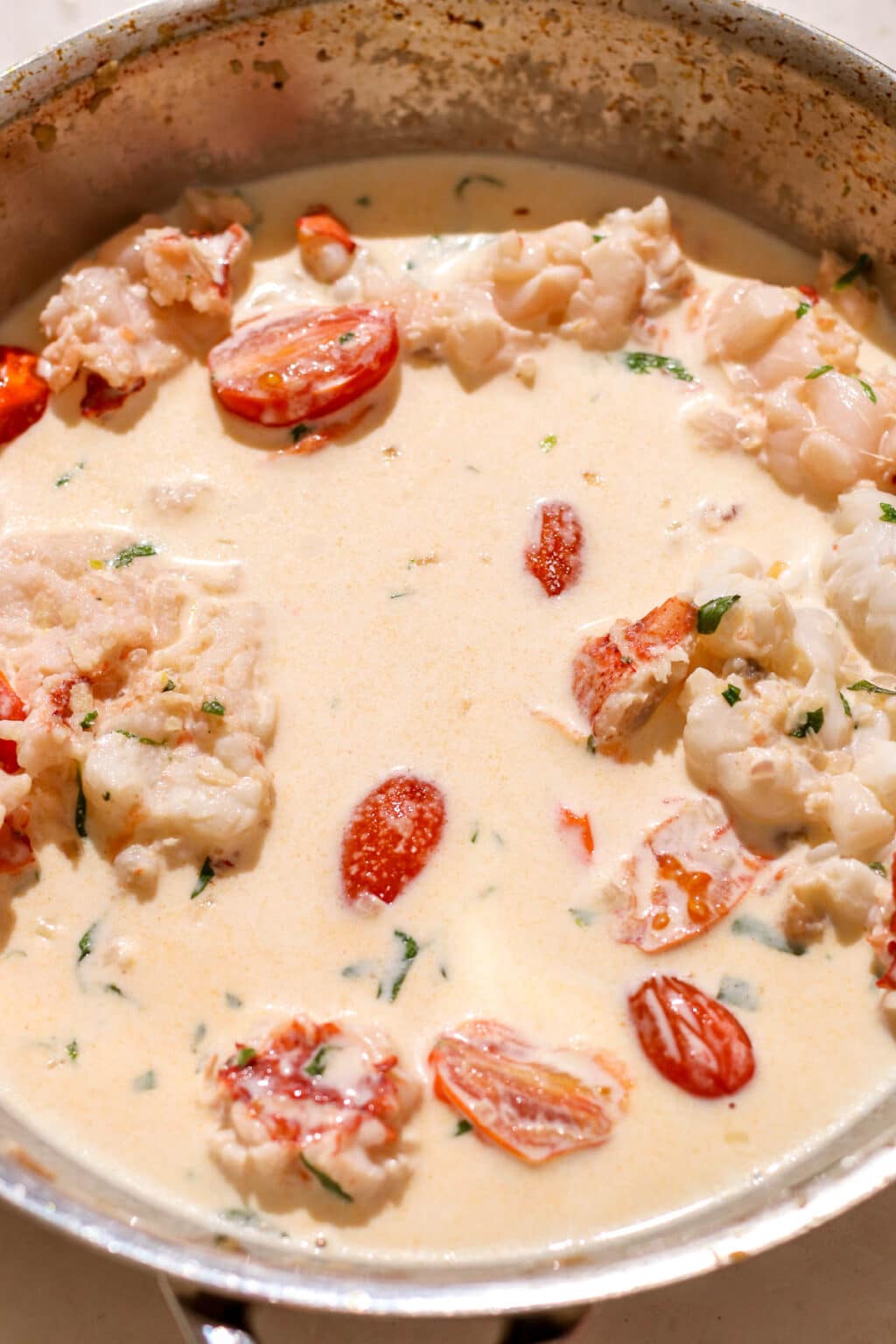 Fancy Lobster Pasta with Cream Sauce - Legally Healthy Blonde