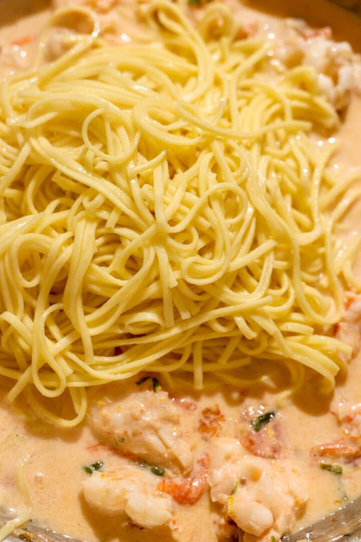 Fancy Lobster Pasta with Cream Sauce - Legally Healthy Blonde