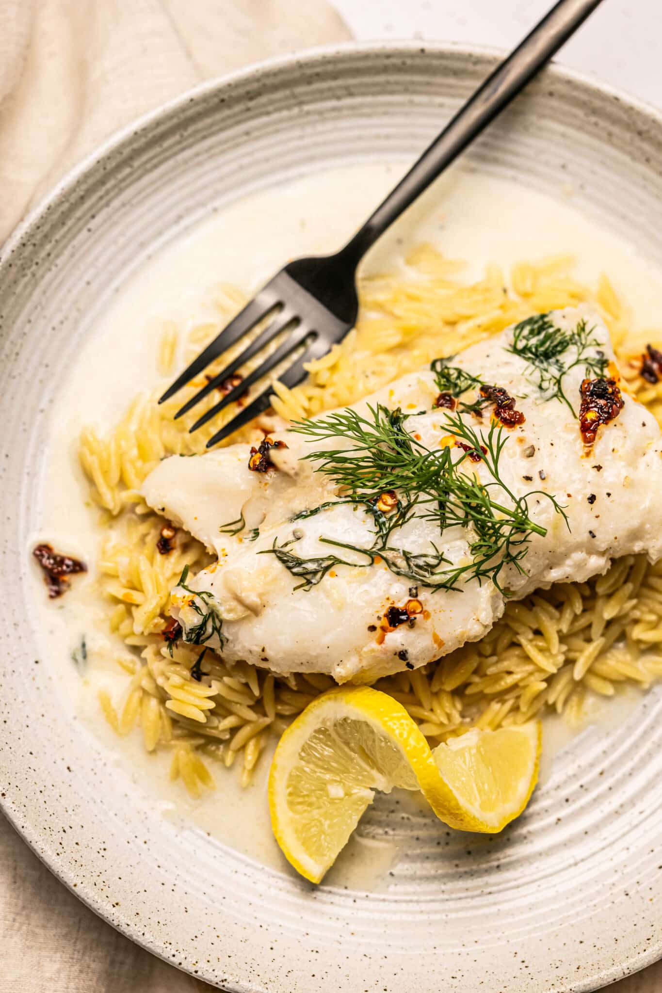 Poached Cod in Coconut Milk with Dill & Lemon - Legally Healthy Blonde