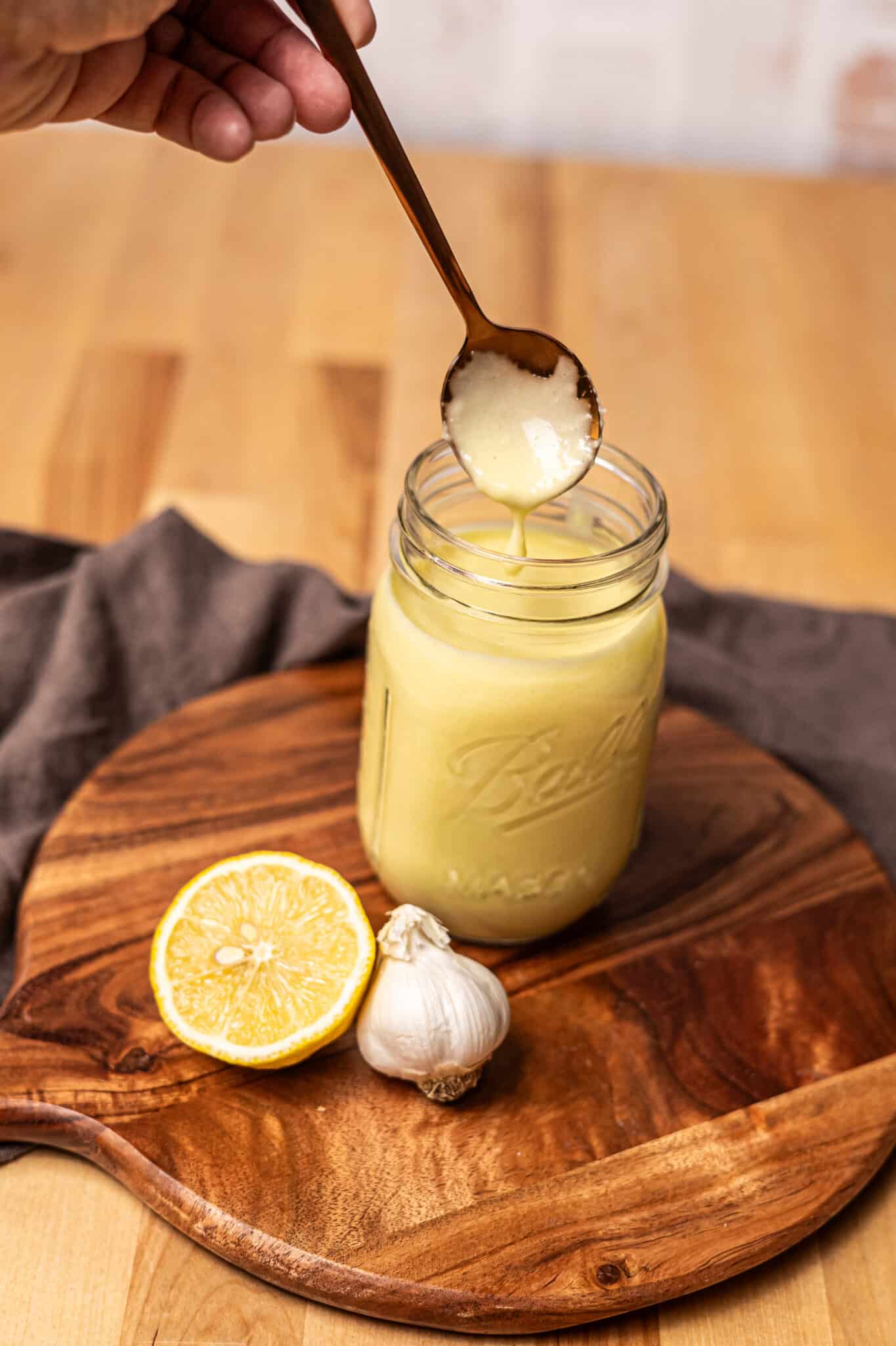 Cava Garlic Dressing Recipe (Toum Garlic Sauce) - Legally Healthy Blonde